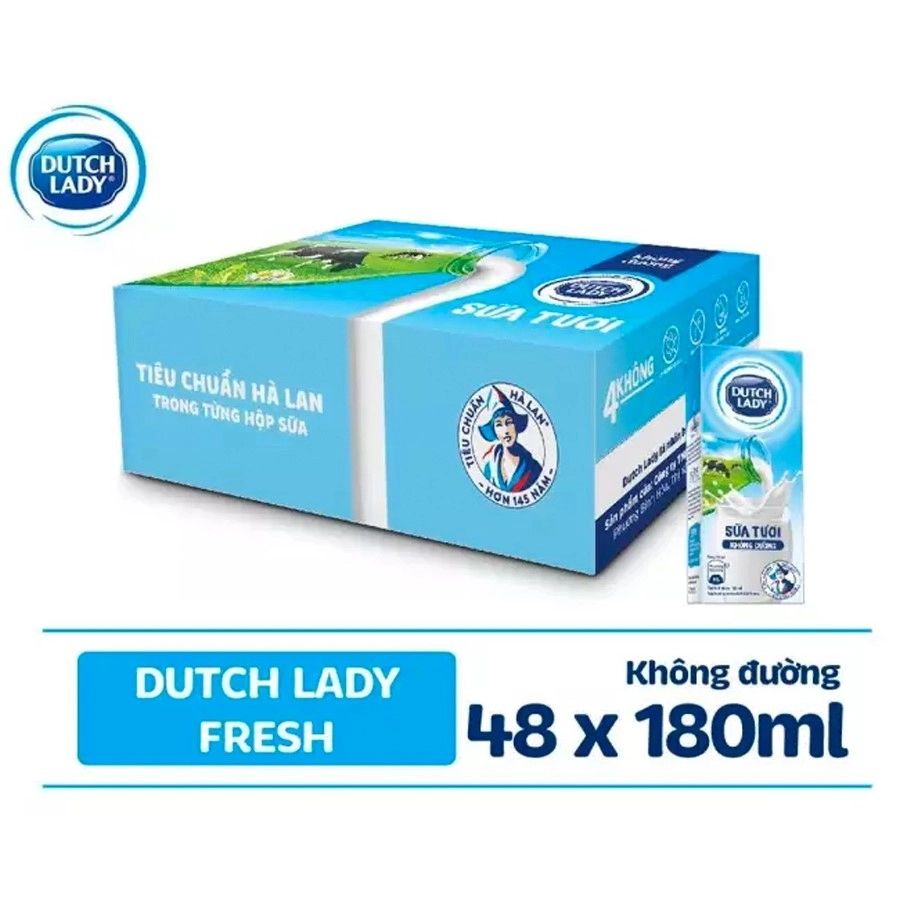 Sữa Tươi Cô Gái Hà Lan 180ml 48Hộp/Thùng - Minh Cầu Mart - Siêu thị ...