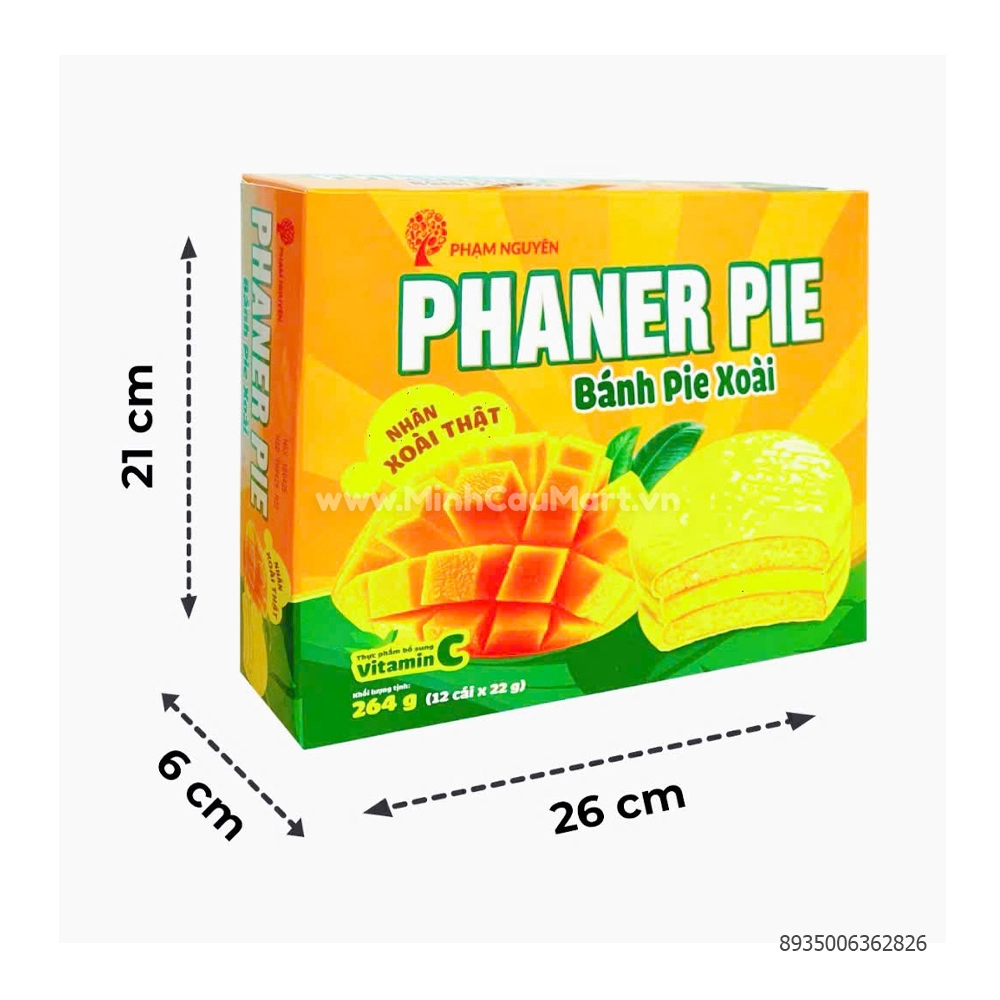 Bánh Phaner Pie Xoài 264g - Minh Cầu Mart - Siêu thị trong tầm tay