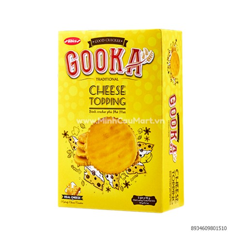 Bánh Gooka Cracker Cheese Topping HG 90g - Minh Cầu Mart - Siêu thị ...