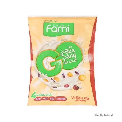 Sữa đậu nành Fami Go đậu đỏ 200ml - Minh Cầu Mart - Siêu thị trong tầm tay