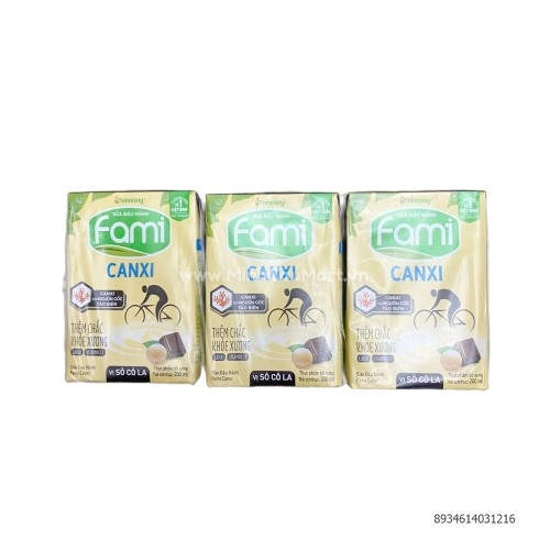 Sữa Đậu Nành Fami Canxi Vị Socola 200ML - Minh Cầu Mart - Siêu thị trong tầm tay