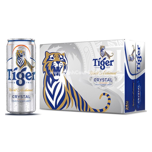 Thùng 24 Lon Bia Tiger Bạc Lon Cao 330ml Minh Cầu Mart Siêu Thị
