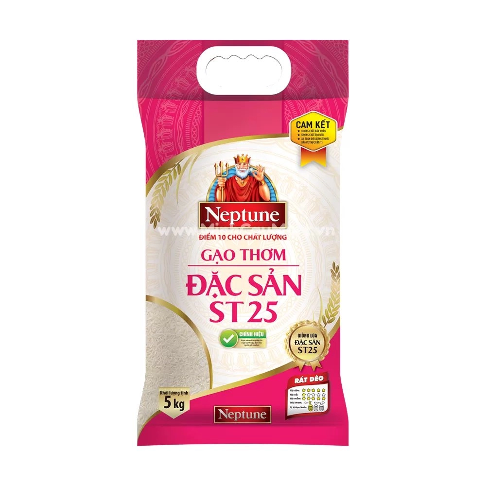 Gạo ST25 Neptune 5KG - Minh Cầu Mart - Siêu thị trong tầm tay